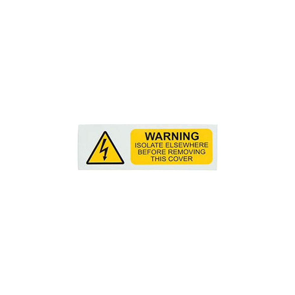 Industrial Signs IS0110SA Black On Yellow Self Adhesive Vinyl Warning ...