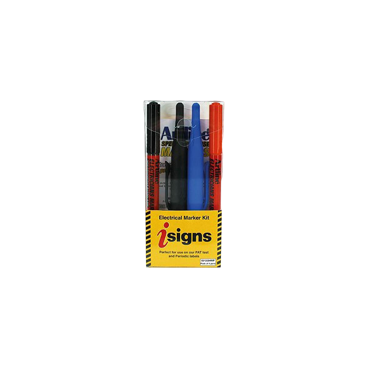 ISIGN IS12204MP Electrical Marking Pen Kit 4 Pack With Long Nibbed and ...