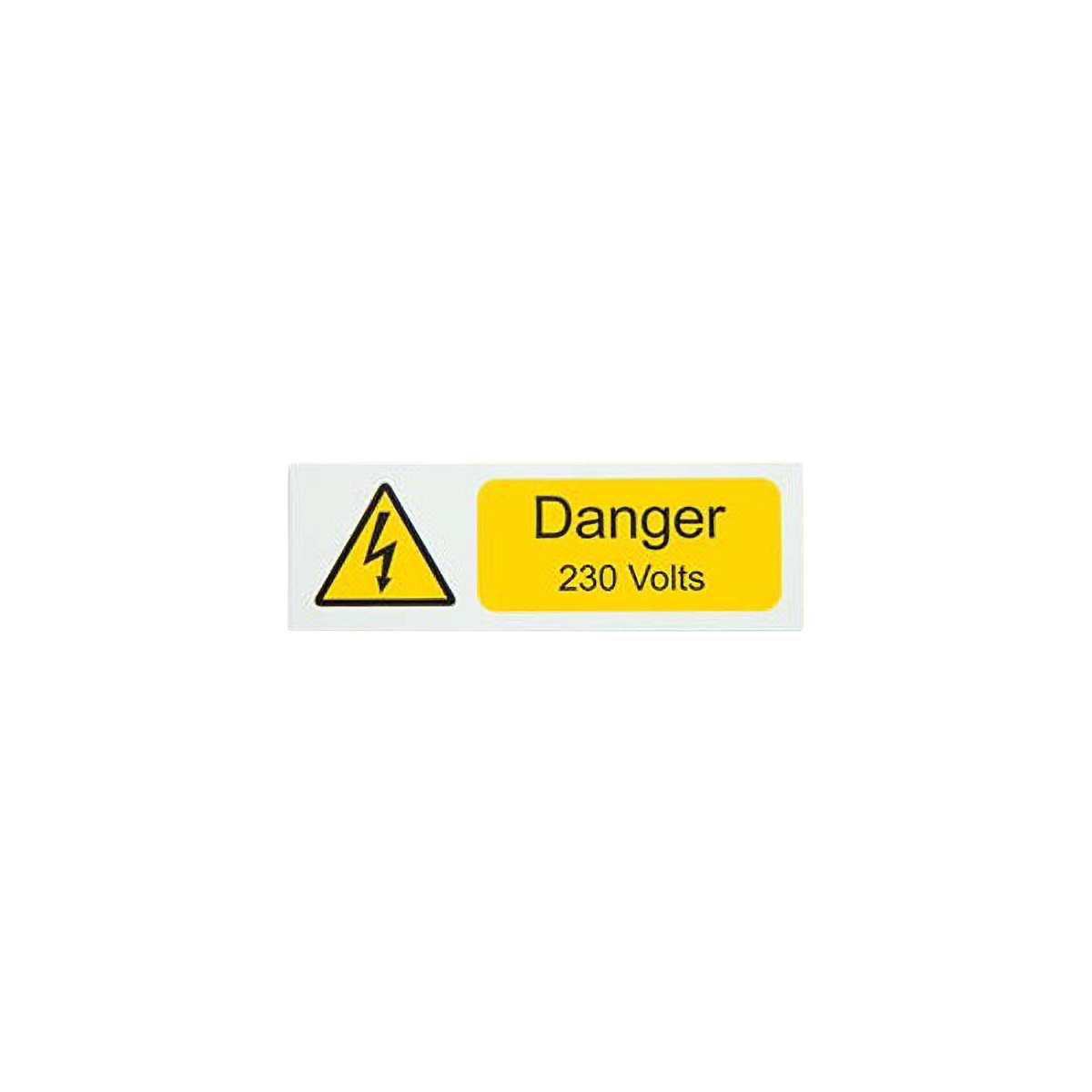 Industrial Signs IS2110SA Black On Yellow Self Adhesive Vinyl Warning ...