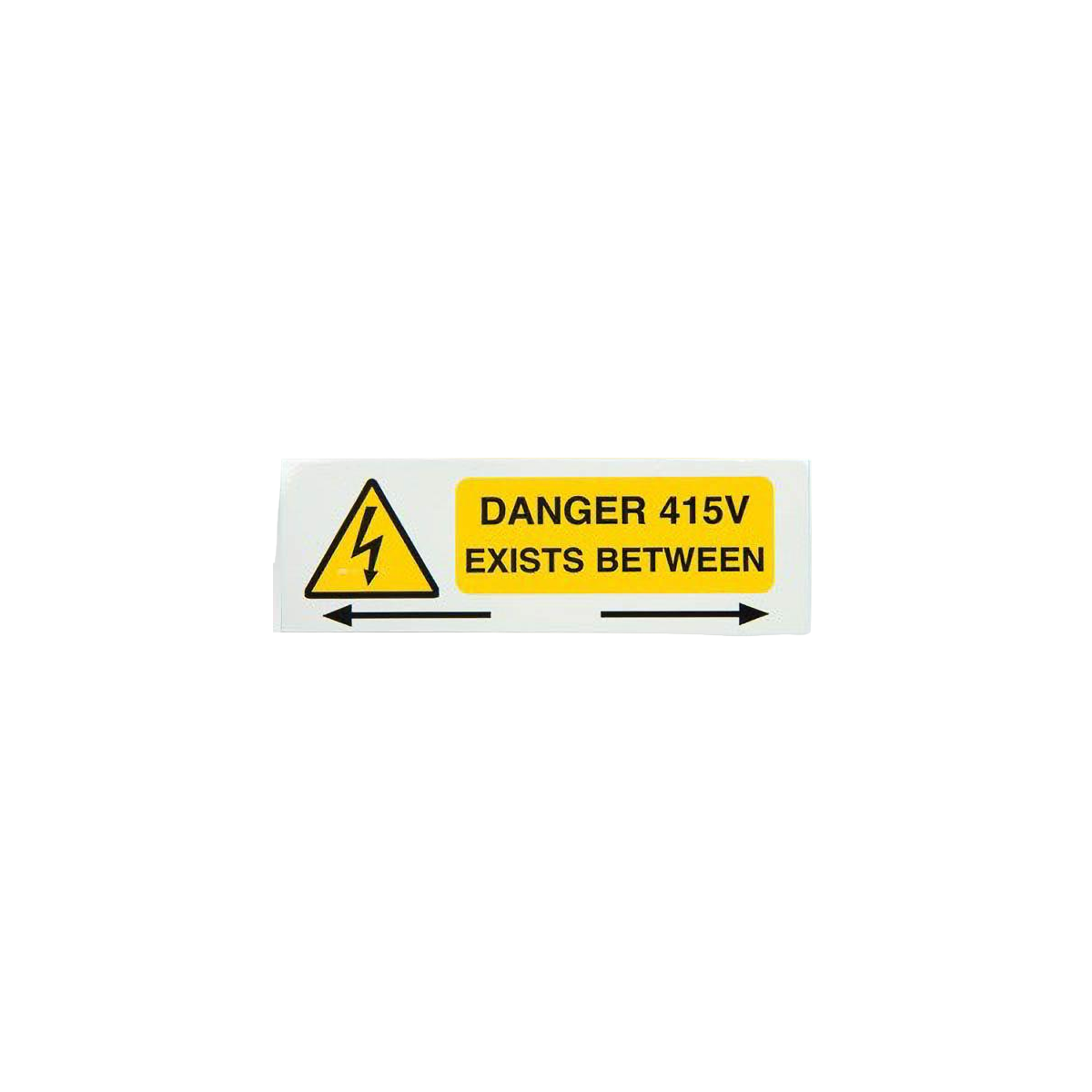 Industrial Signs IS4110SA Black On Yellow Self Adhesive Vinyl Warning ...