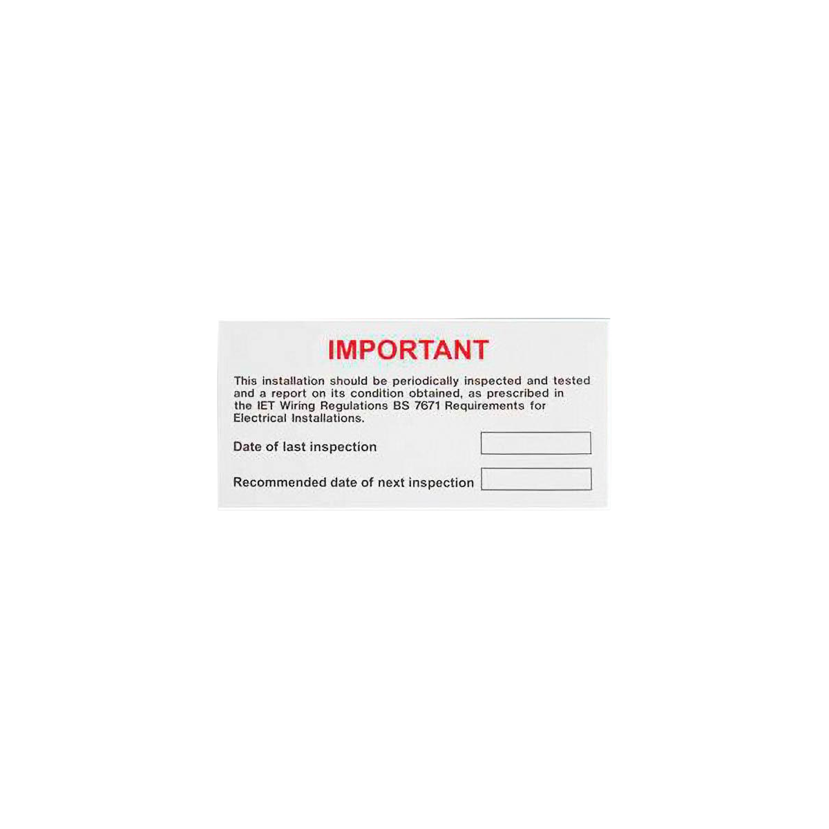 Industrial Signs IS5610SA Black On White Self Adhesive Vinyl Periodic ...