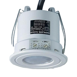 Danlers CEFL PIR White Flush Mounted Ceiling 360° Passive Infra Red PIR ...