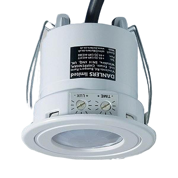 Danlers CEFL PIR 10A White Flush Mounted Ceiling 360° Passive Infra Red ...