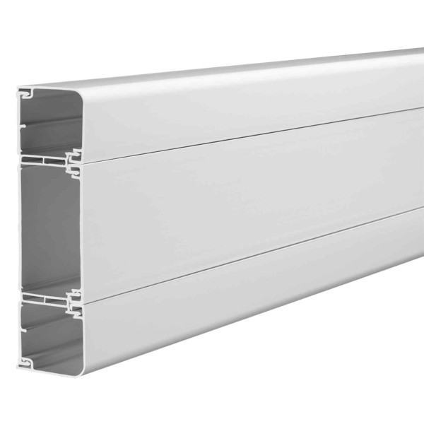 Schneider EL3W Cableline Envoy White Three Compartment Dado Trunking ...