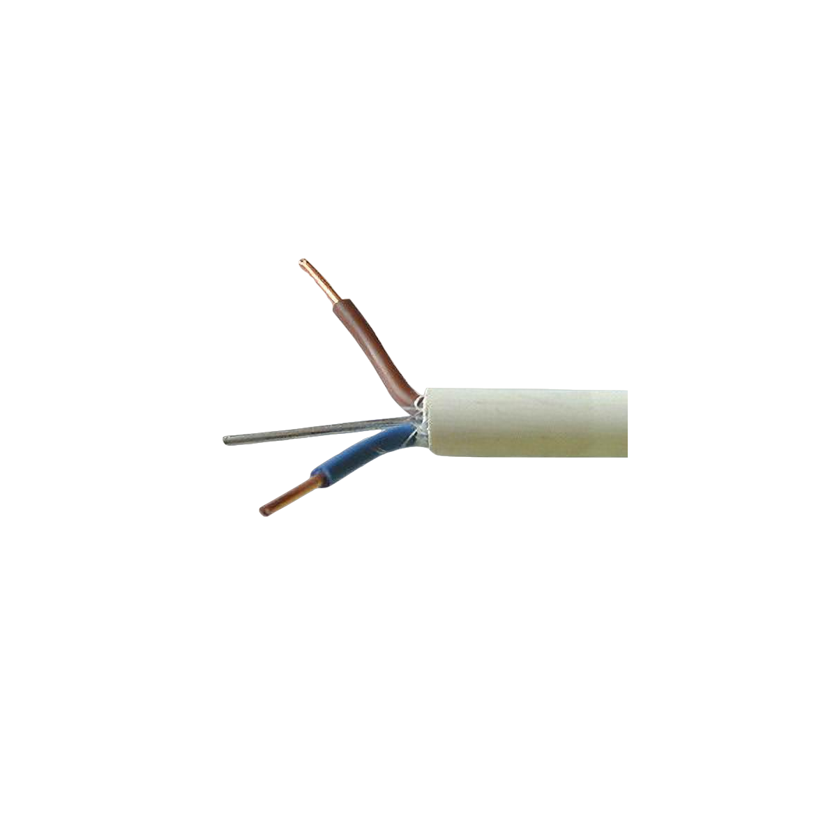 Datwyler 2C-E2.5WHI100 Lifeline White 2 Core Fire Resistant Solid Cable ...