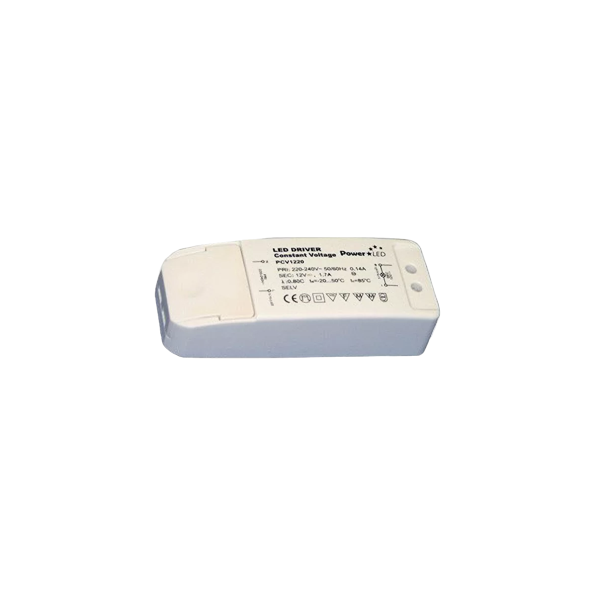 PowerLED PCV1220 Constant Voltage 20W LED Driver 12V - Shop4 Electrical