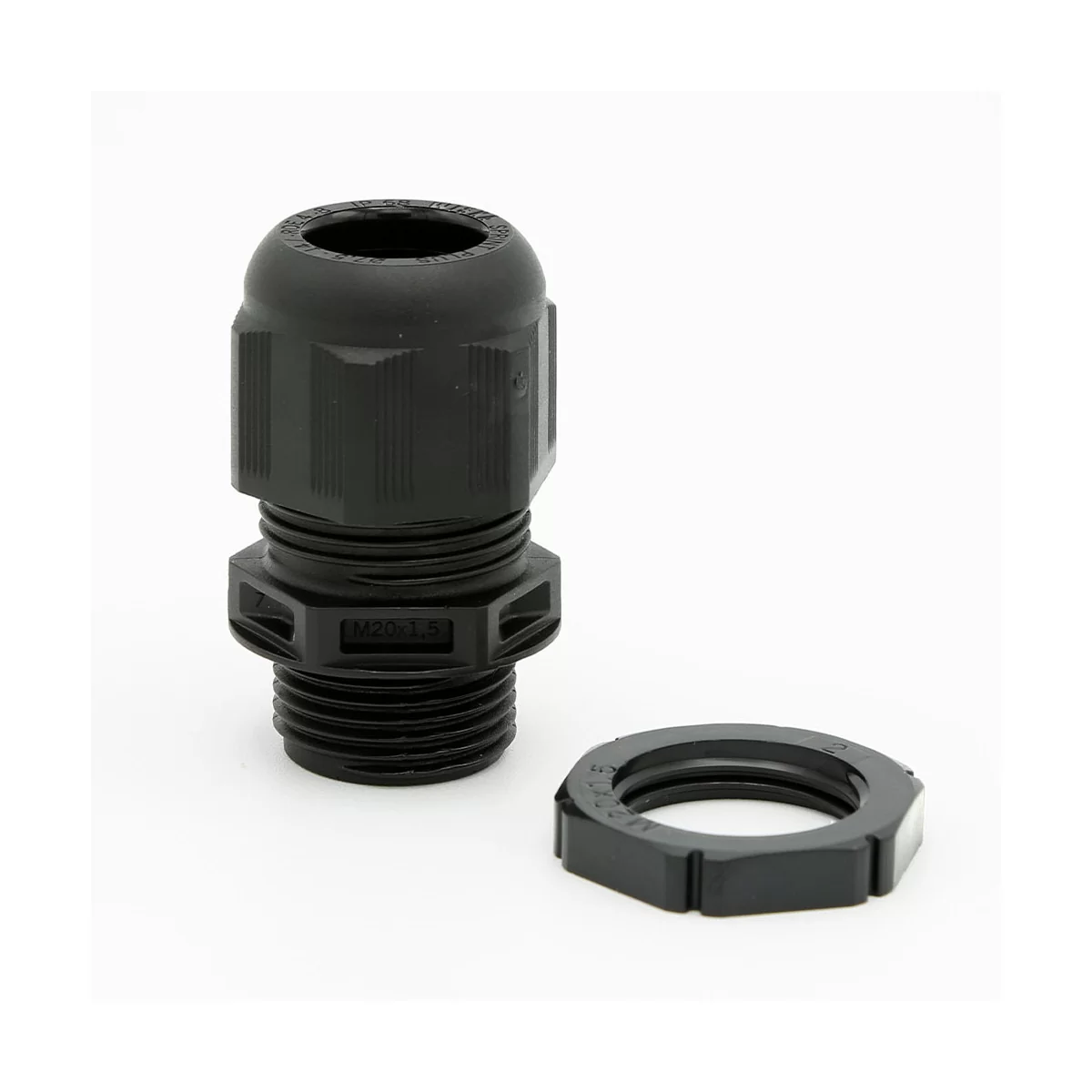 Wiska 10100612 Sprint GLP20+ Black 20mm Nylon Compression Cable Gland ...