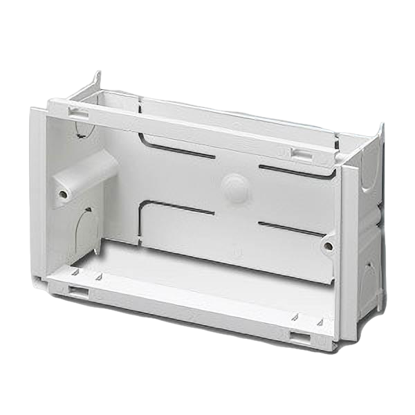 MK Electric Prestige 3D White Skirting & Dado Trunking 2 Gang Open Back ...