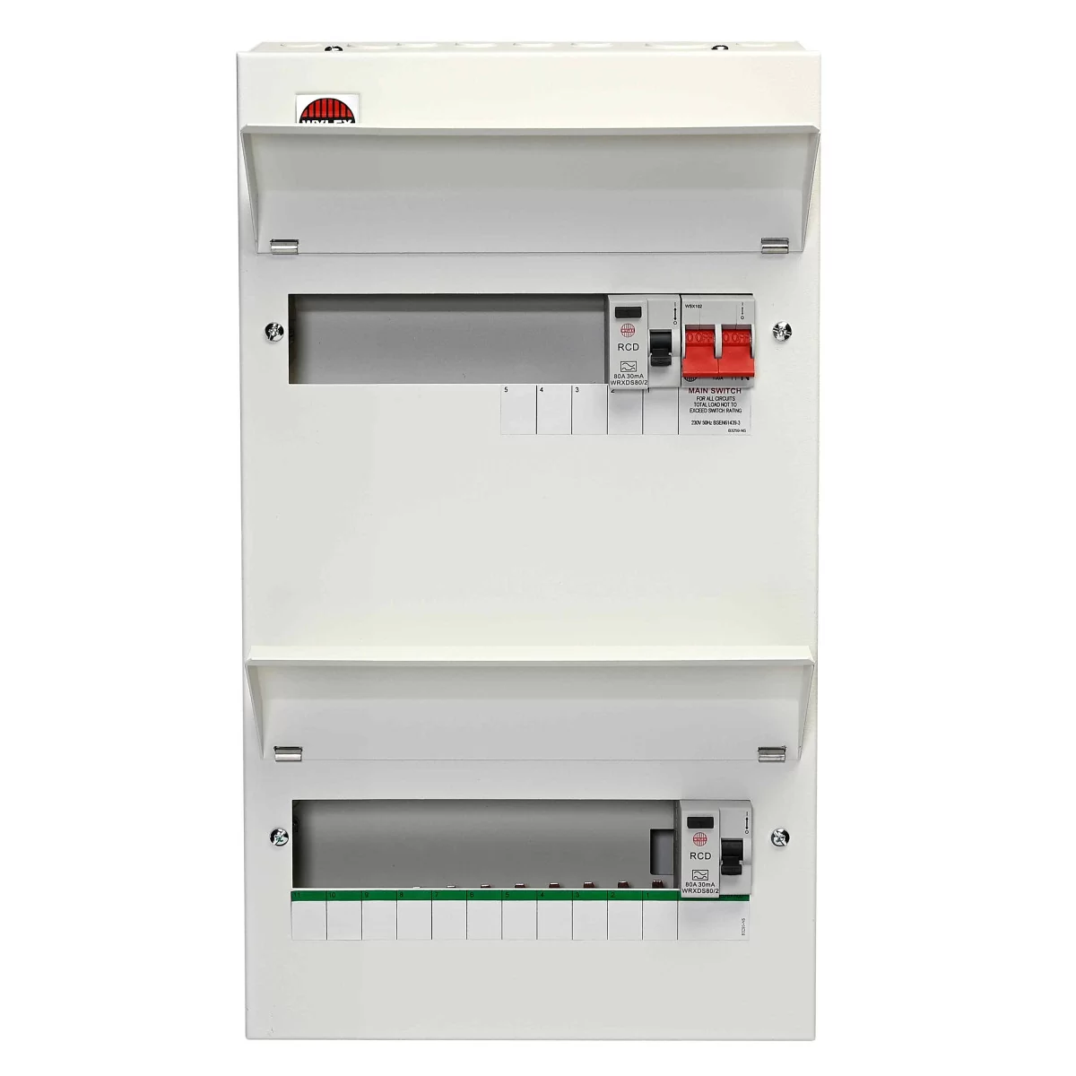 Wylex NMDISS119LA 20 Way Consumer Unit + Main Switch & RCD 80A - Shop4 ...