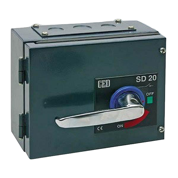 CED SD100 Grey Steel Triple Pole Three Phase TPN Switch Disconnector ...