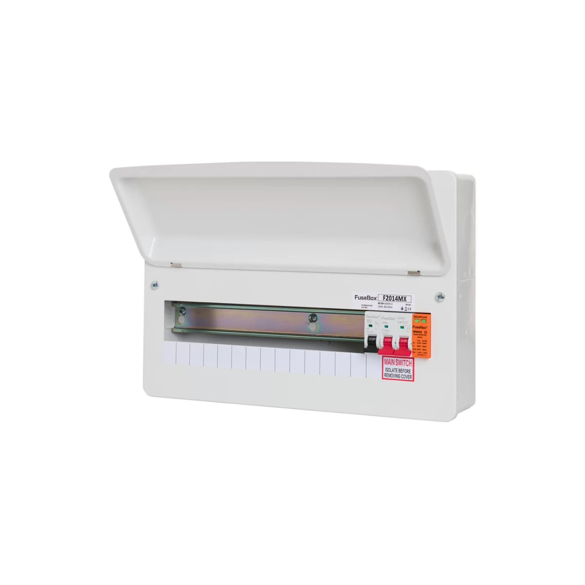 FuseBox F2014MX 14 Way Consumer Unit + Main Switch & SPD 100A - Shop4 ... FuseBox F2014MX 14 Way Consumer Unit + Main Switch & SPD 100A - Shop4 ...