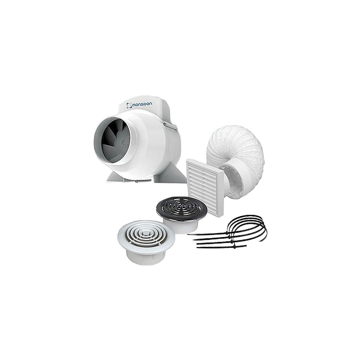 National Ventilation UMDTK Turbo Timer Mixed Flow Bathroom In-Line ...