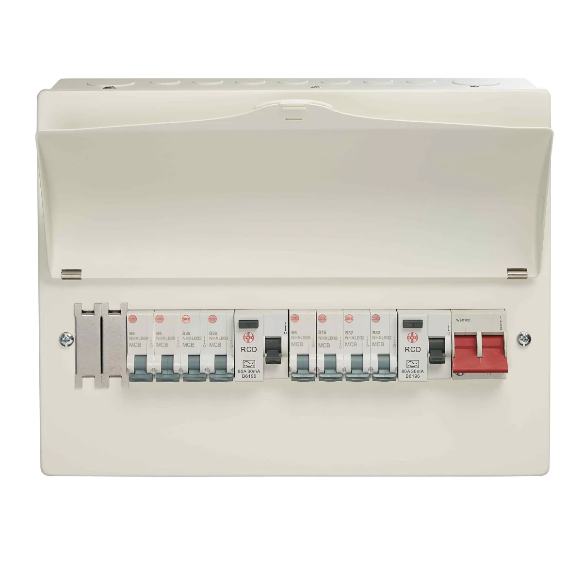 Wylex WNM1769 10 Way High Integrity Consumer Unit With MCBs - Shop4 ...
