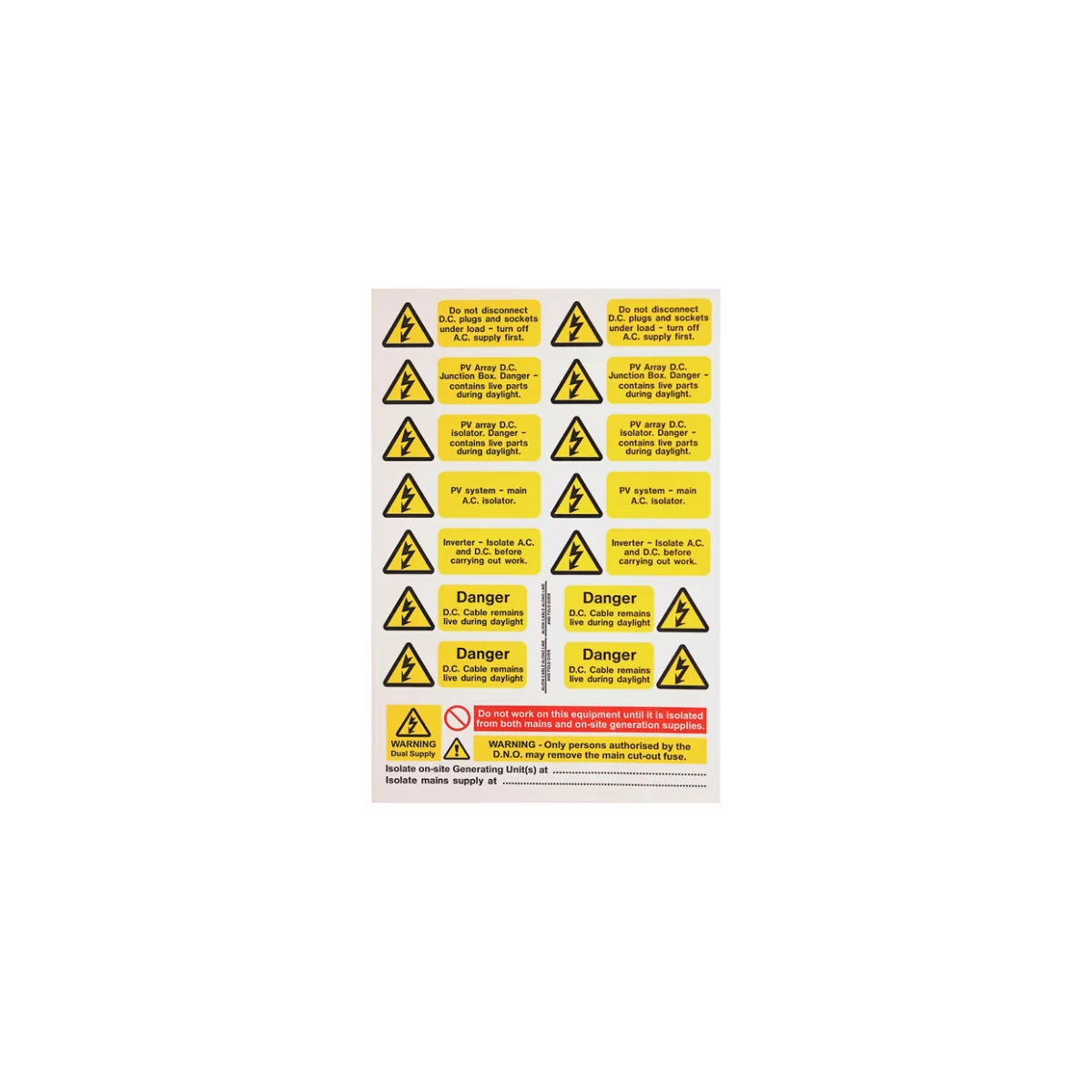 ISIGNS IS8800SA Labels - Shop4 Electrical