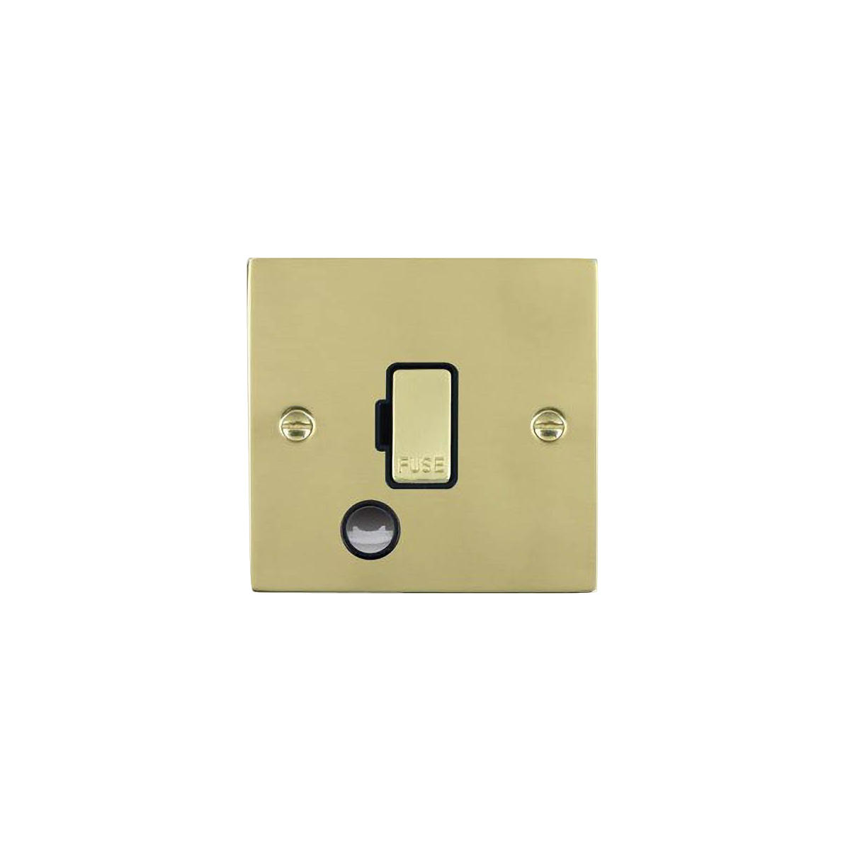 Hamilton Litestat Sheer Flat Plate Polished Brass Unswitched Connection ...