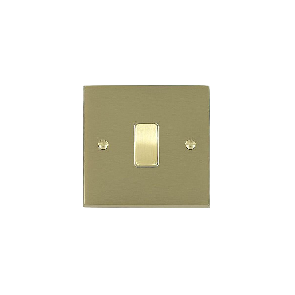 Hamilton Litestat Cheriton Victorian Satin Brass 1 Gang 2 Way Single ...