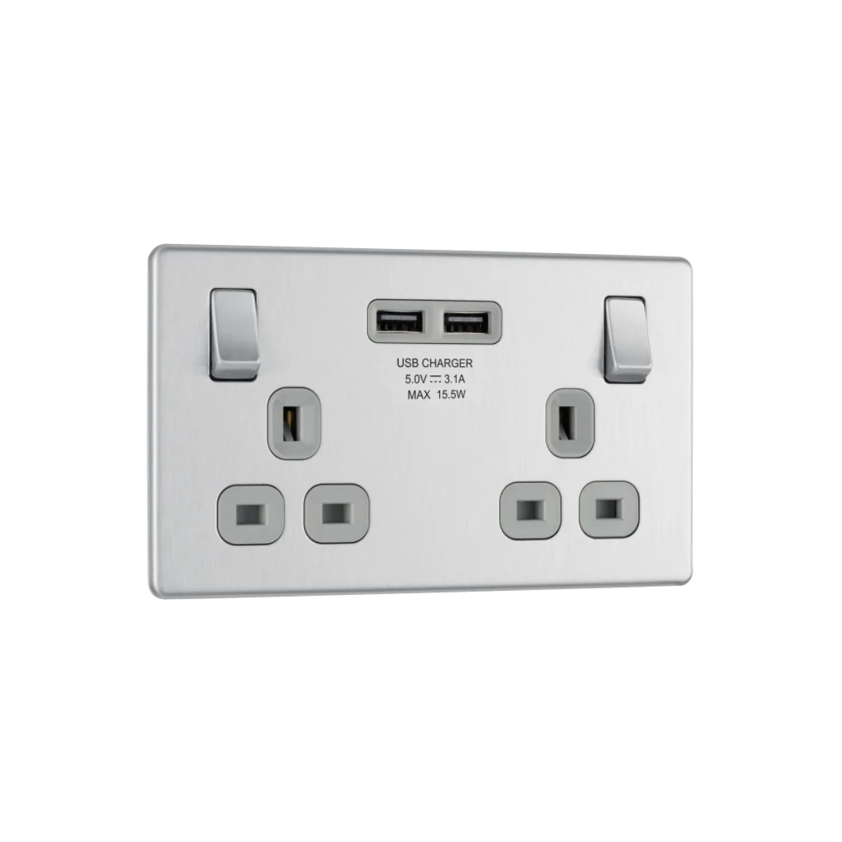 BG Electrical FBS22U3G Decorative Sockets & Accessories - Shop4 Electrical