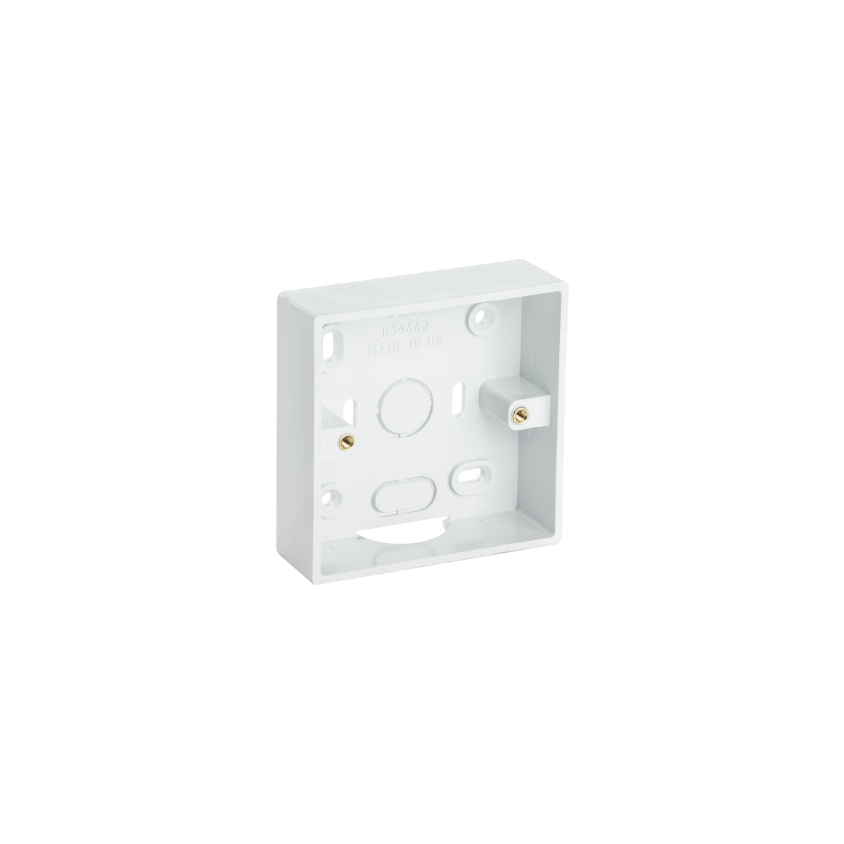 D-Line SSB28W Single Surface Box 28mm depth White - Shop4 Electrical