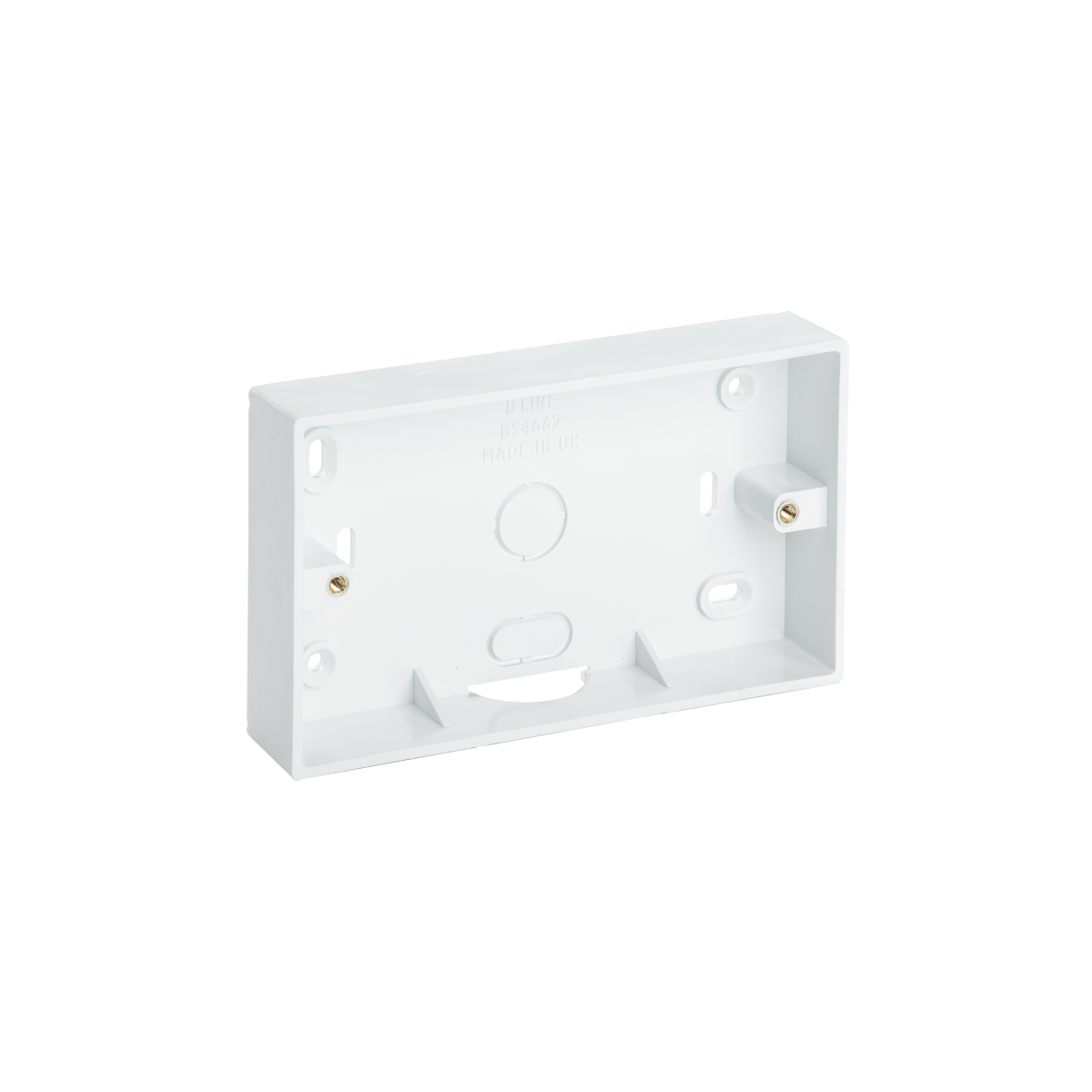 D-Line TSB28W Twin Surface Box White 28mm depth - Shop4 Electrical