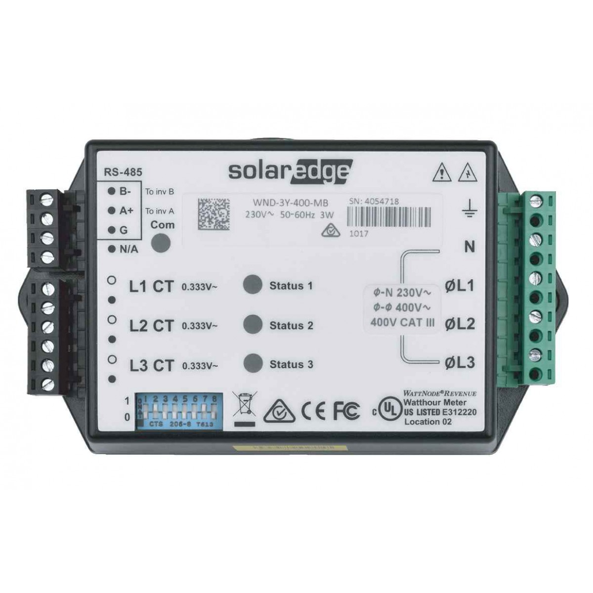 SOLAREDGE SE-WND-3Y400-MB-K2 Smart Meter - Shop4 Electrical