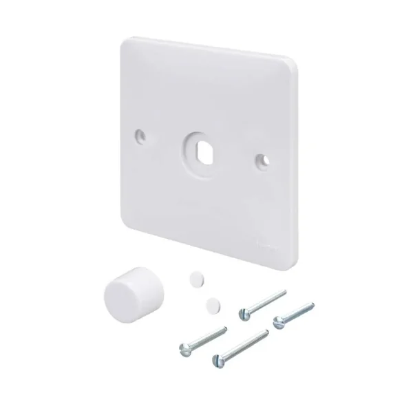 Hager WMDRP1KIT Sollysta White 1 Gang Rotary Dimmer Switch Plate Kit ...
