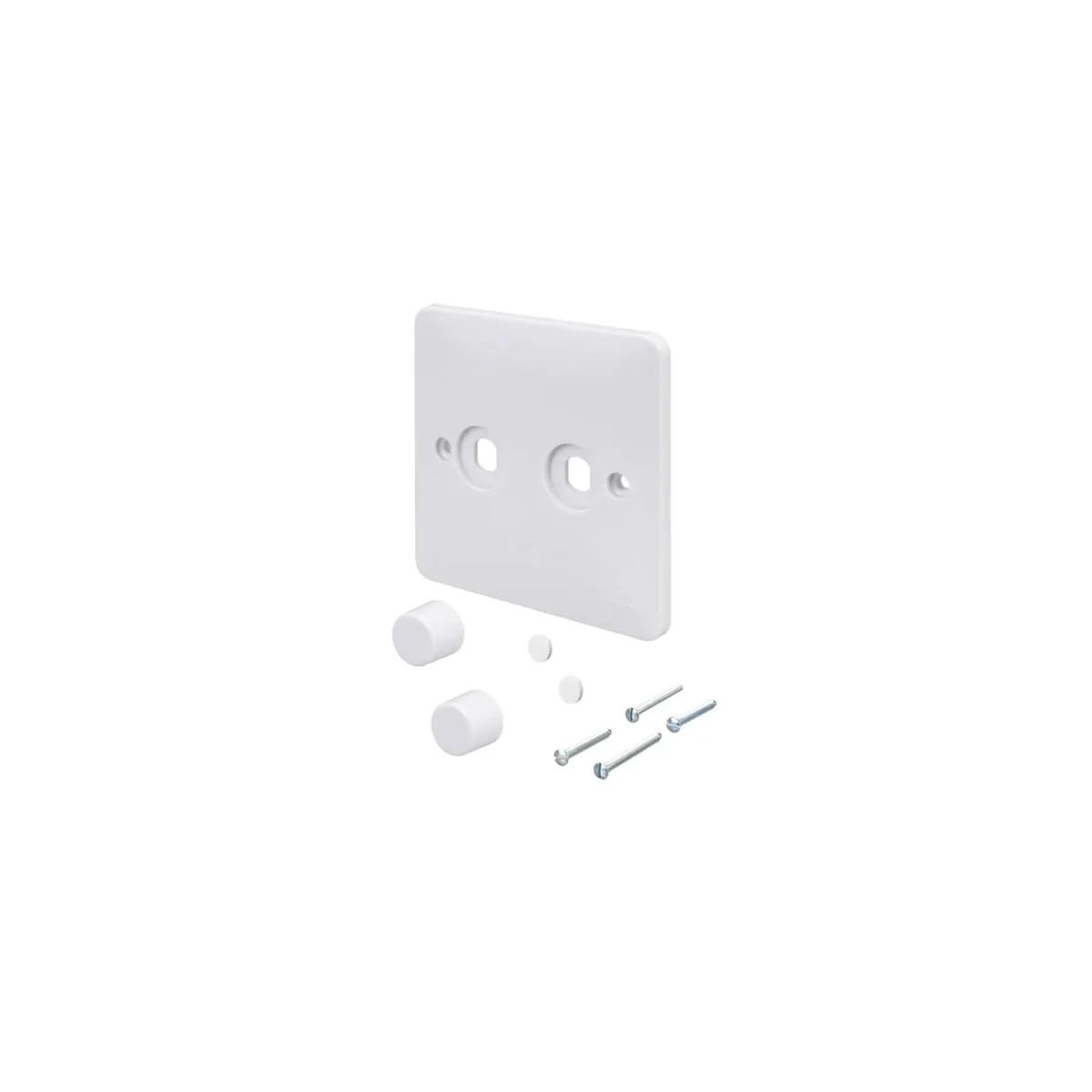 Hager WMDRP2KIT Sollysta White 2 Gang Rotary Dimmer Switch Plate Kit ...