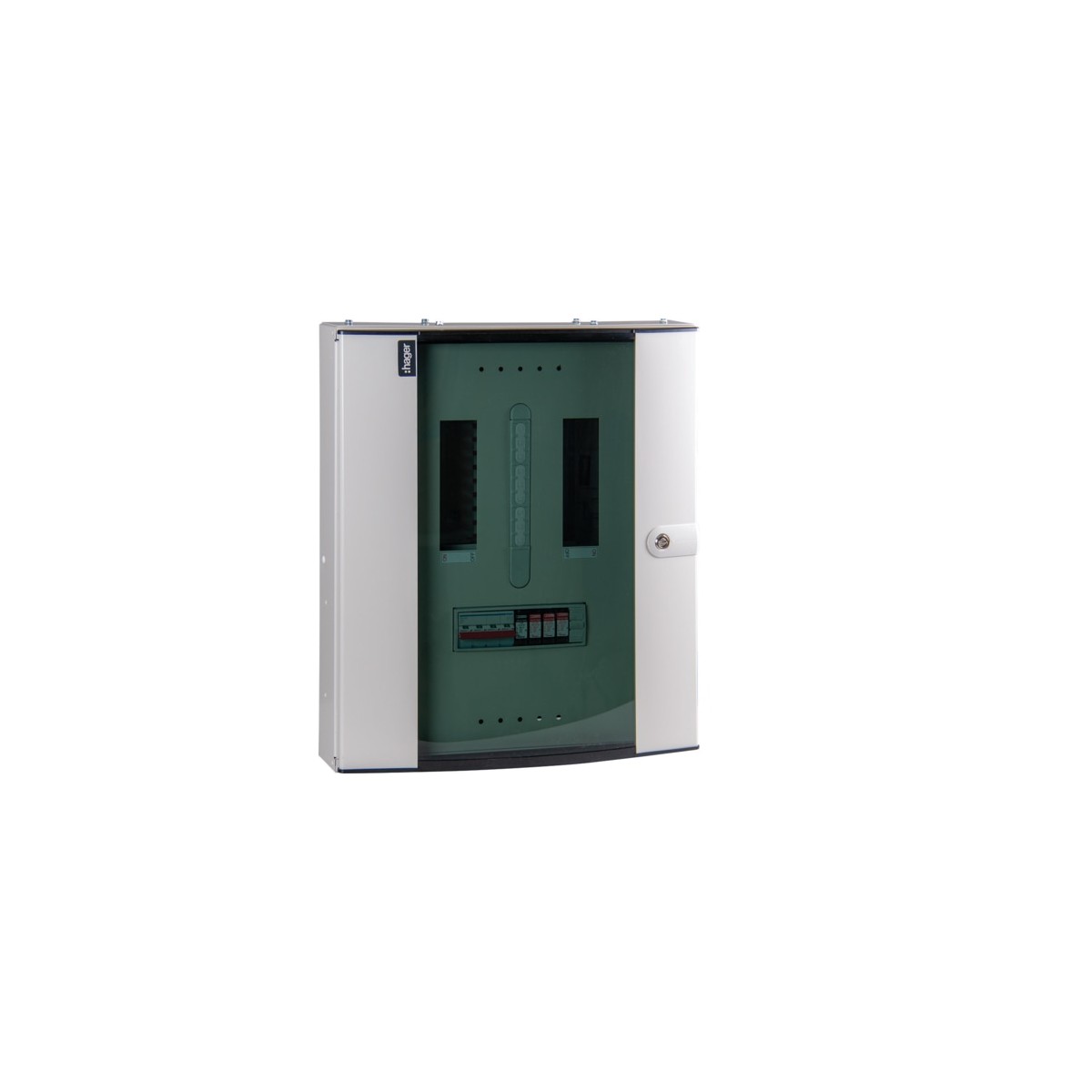 Hager JK104BGSPD 4 Way TPN Distribution Board + Incomer & SPD - Shop4 ...