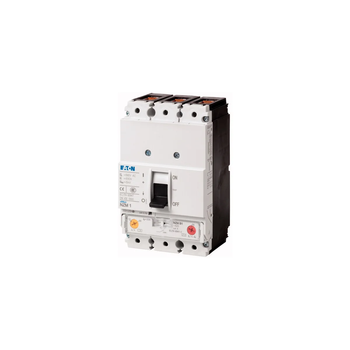 Eaton MEM NZMN1-A63 Moeller Series MCCB 63A 3P 50kA With Thermo ...