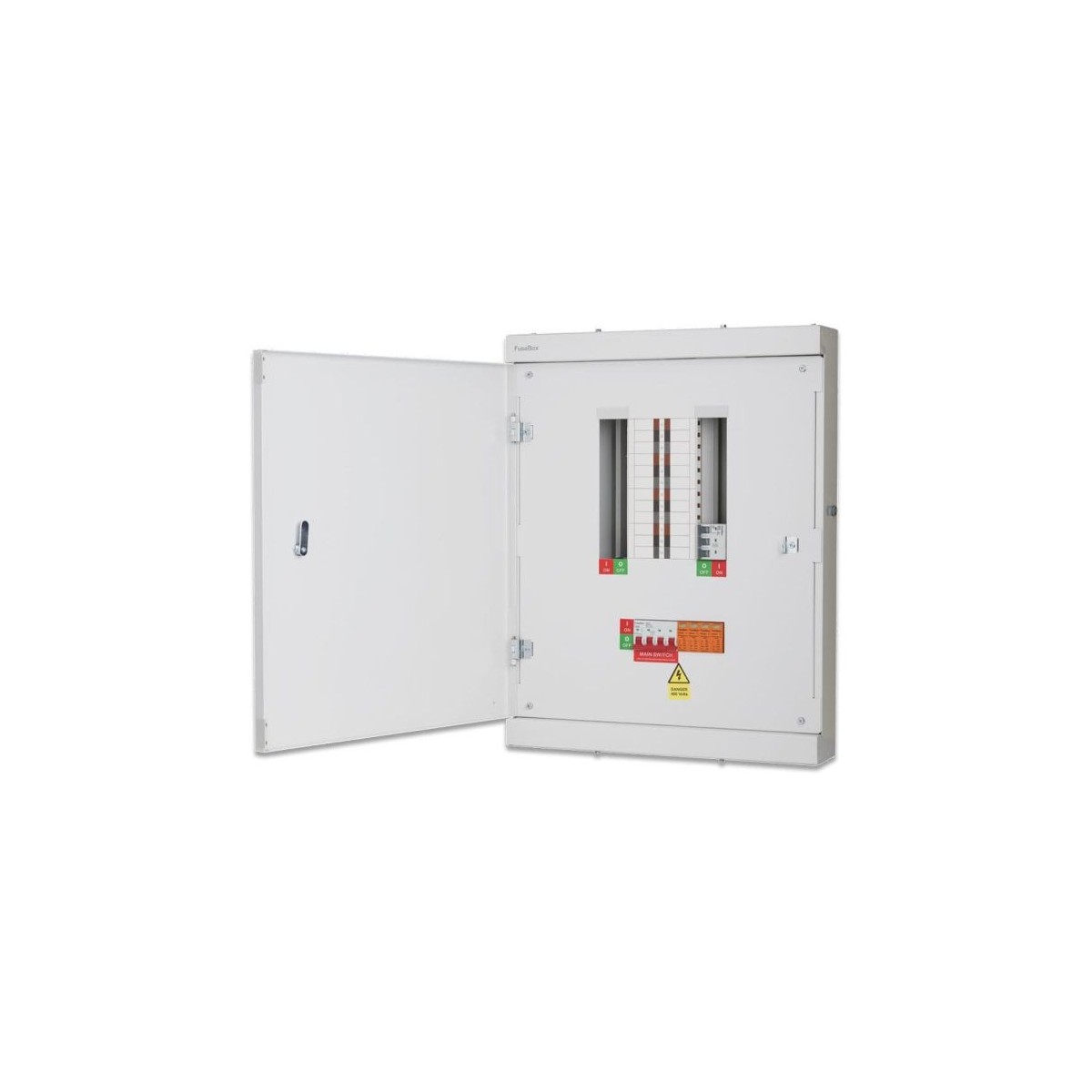 FuseBox TPN07FBX 7 Way TPN Distribution Board with Main Switch & SPD ...