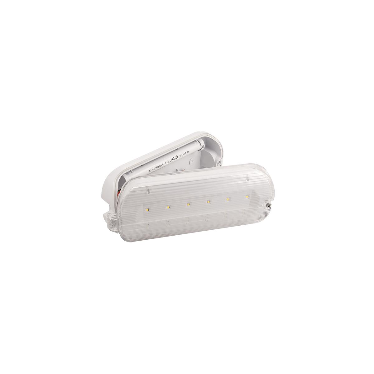Ovia OVEM2311 White Rectangular 3W LED Emergency Bulkhead IP65 - Shop4 Electrical