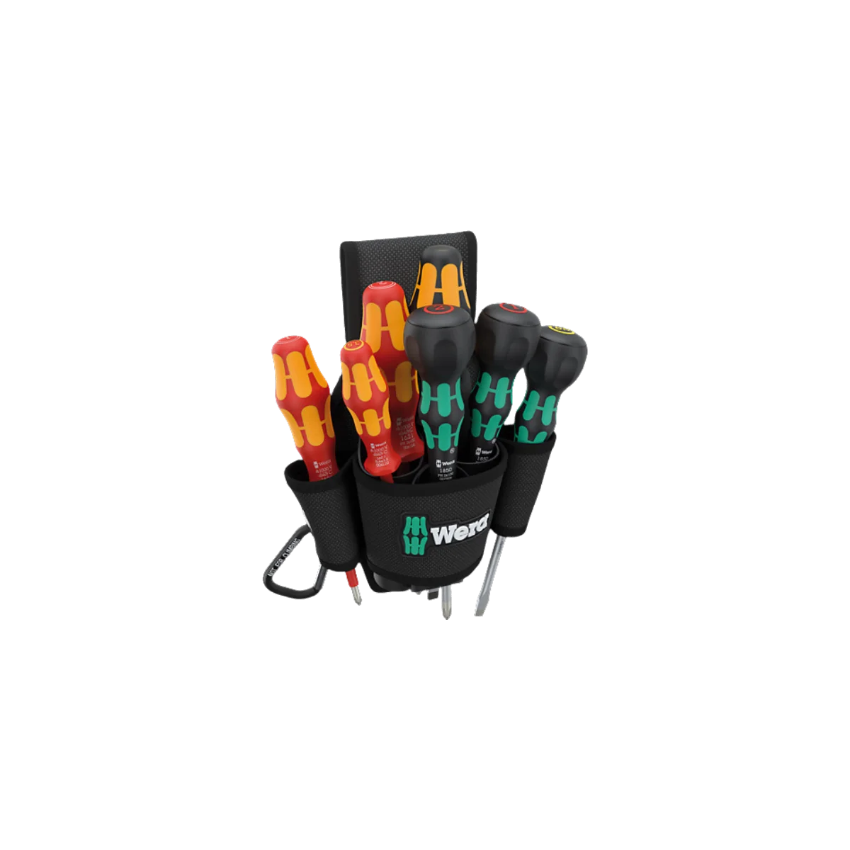 Wera Tools 05136033001 Kraftform Belt Holster Pouch 8 Piece Screwdriver ...