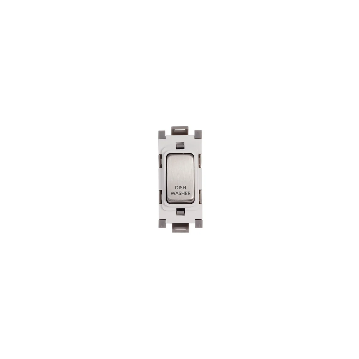 Deta G3556SSW Stainless Steel 1 Way 1 Module Double Pole Grid Switch ...