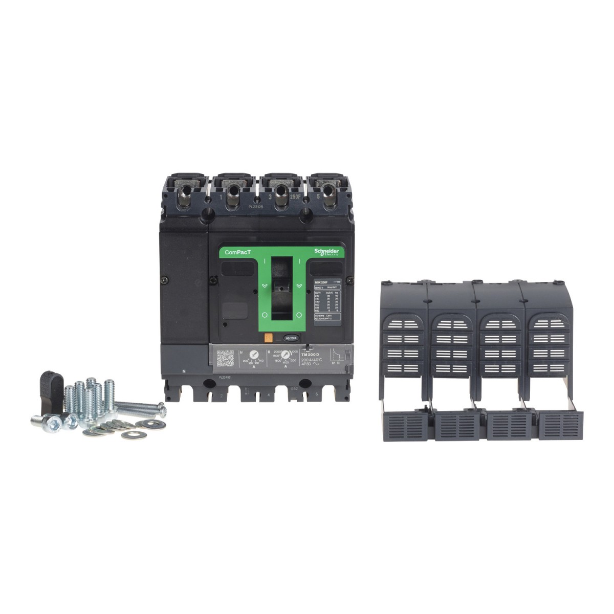 Schneider SE200QCB3LSM KQ 200A 4P MCCB for Split Metered Board - Shop4 ...