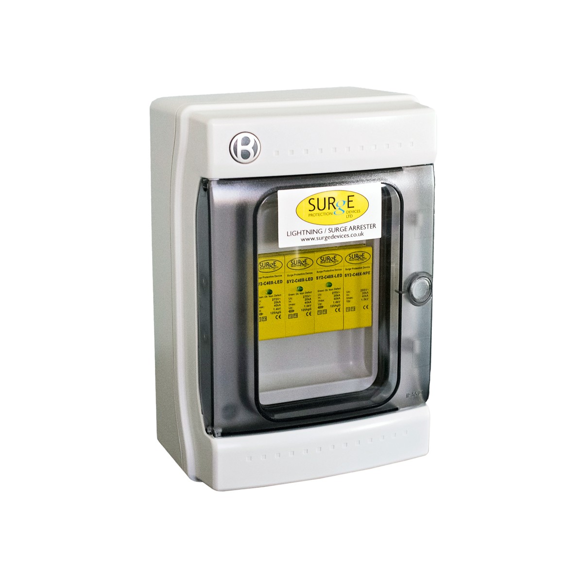 Surge Protection SY2-C40XLEDENC Type 2+3, 3 Phase Surge Protector with ...