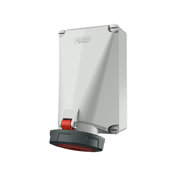 Mennekes 143PA Wall Mounted Socket IP67 125A 5P 400V 6h - Shop4 Electrical