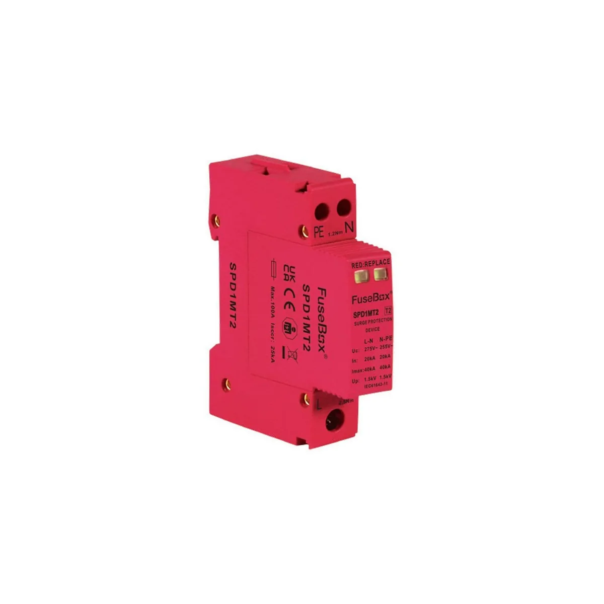 FuseBox SPD1MT2 Single Module Surge Protection Device - Shop4 Electrical