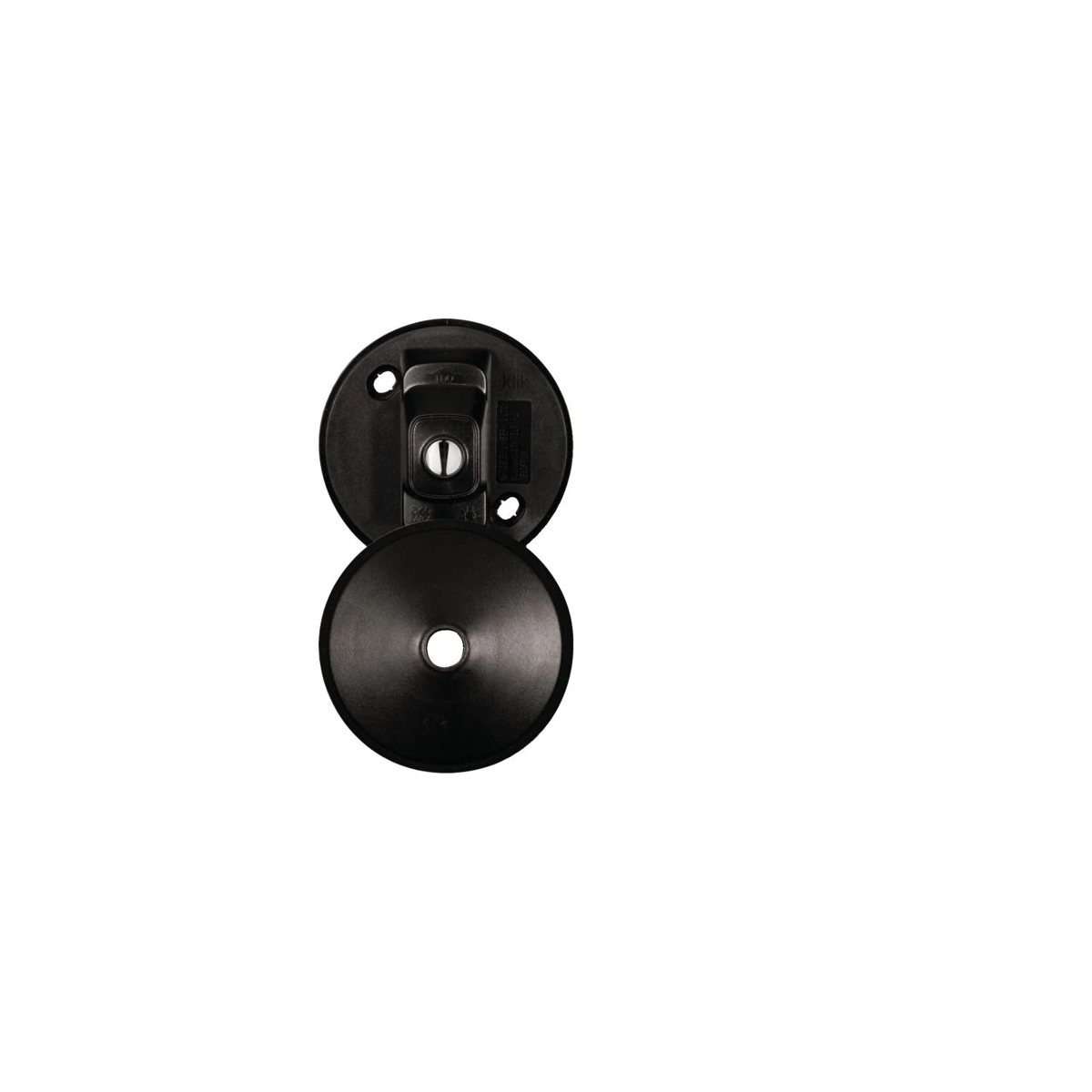 Hager Klik PCR2000BLACK Black plug-in Ceiling Rose - Shop4 Electrical