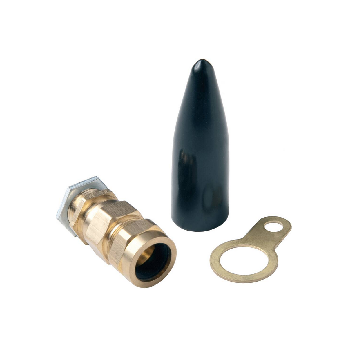 Wiska CW25L/LSF Low Smoke Fume Brass Cable Gland with Locknut & LSF PVC ...