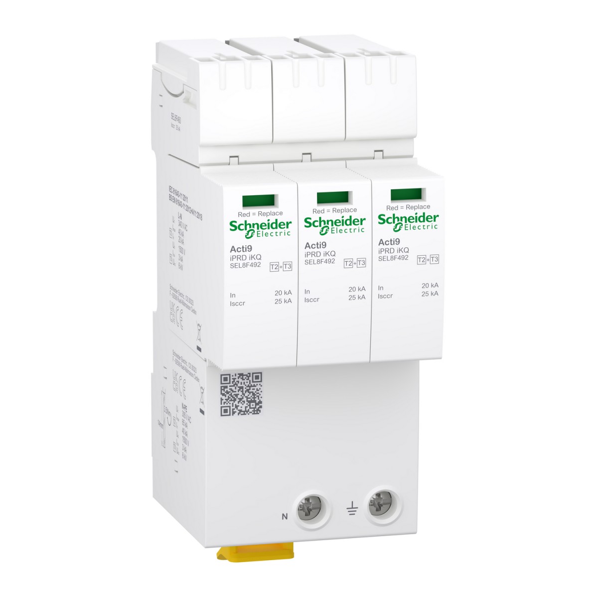 Schneider Electric SEL8F460 Acti9 Type 2+3 Surge Arrester with ...
