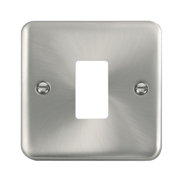 Click DPSC20401 Deco Plus Satin Chrome 1 Gang GridPro FrontPlate ...