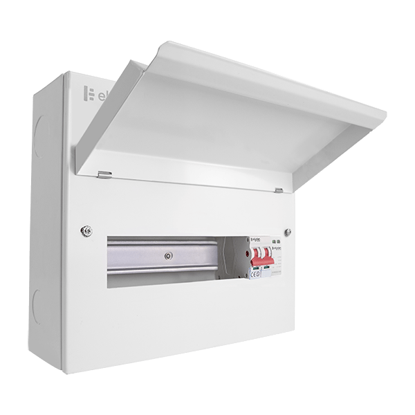 Scolmore CUEB12MSSP9 Elucian 12 Way Metal Consumer Unit With 100A Main ...