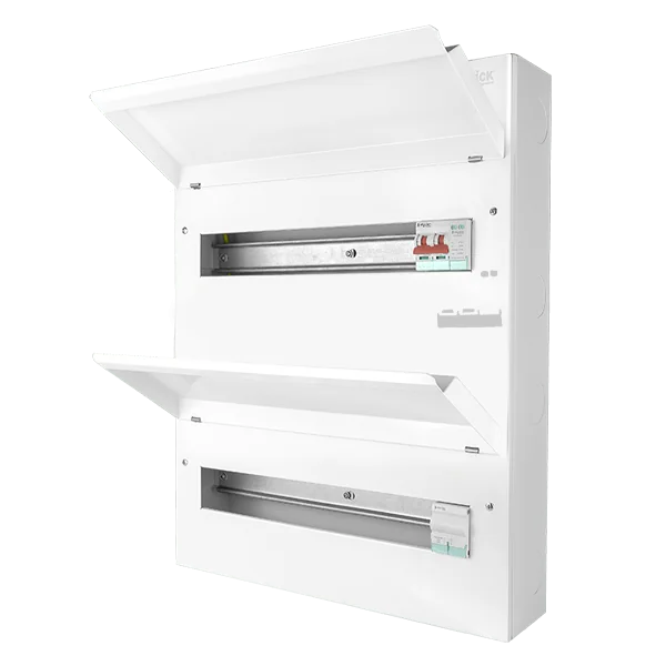 Scolmore CUDEB36MSSPC31 Elucian 36 Way Dual Row Metal Consumer Unit ...
