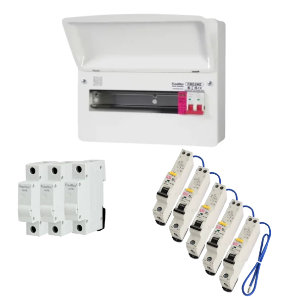 Fusebox 11 Way Consumer Unit Kit Supplied with 100A Main Switch, Type 2 ...